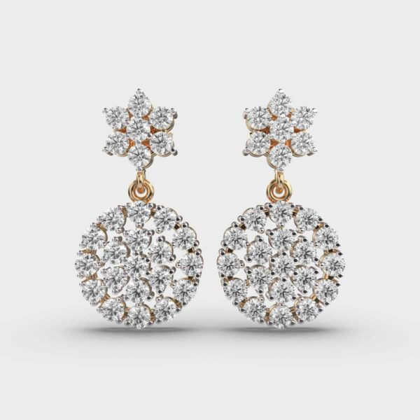 Scintillating Beauty Diamond Danglers Jewelbox