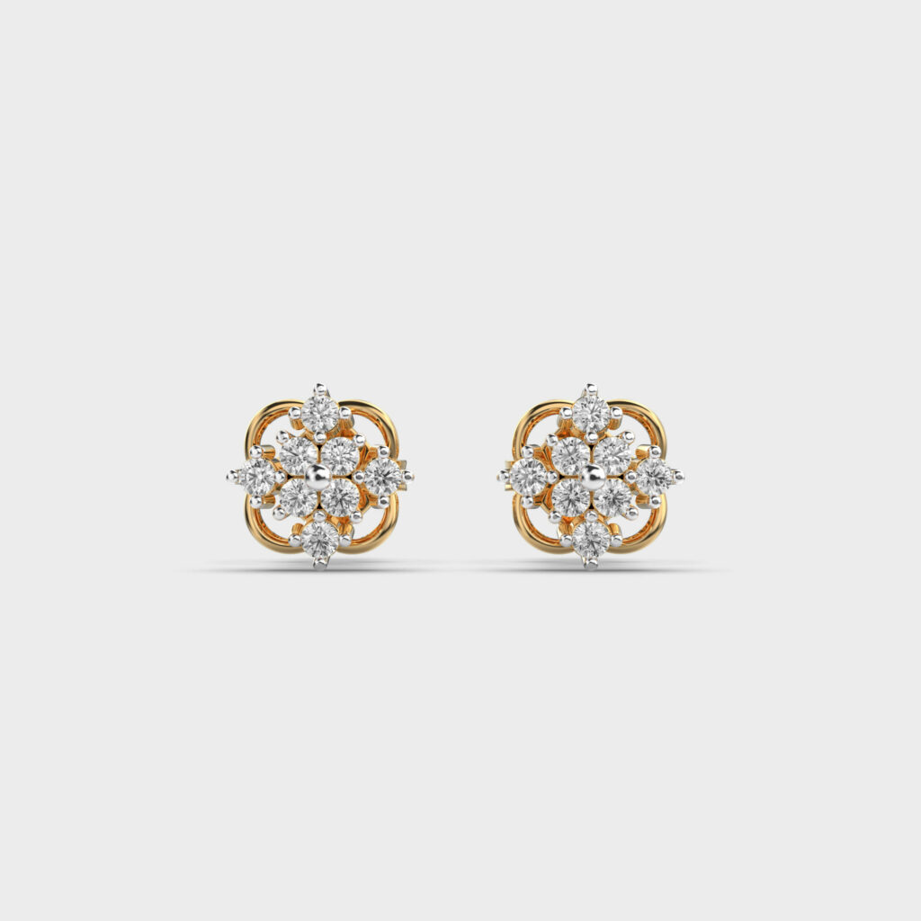 Buy Infinite Firework Spark Diamond Studs At Jewelbox